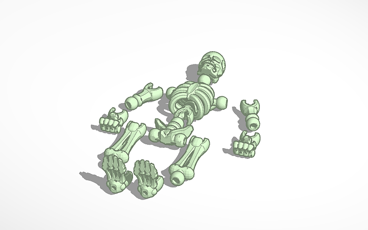 3D design assemble a skeleton!! - Tinkercad