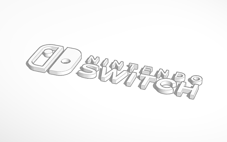 3D design Nintendo switch logo - Tinkercad