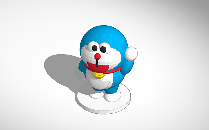 3D design doraemon - Tinkercad