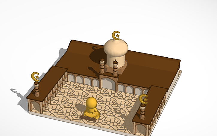 3D design Safavid Mosque - Tinkercad