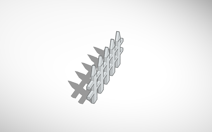3D design Fence - Tinkercad
