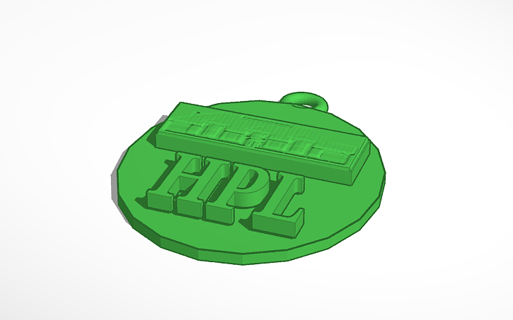 3D design HPL Ornament - Tinkercad