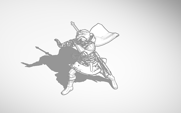 3D design Link Totk Amibo Replication - Tinkercad