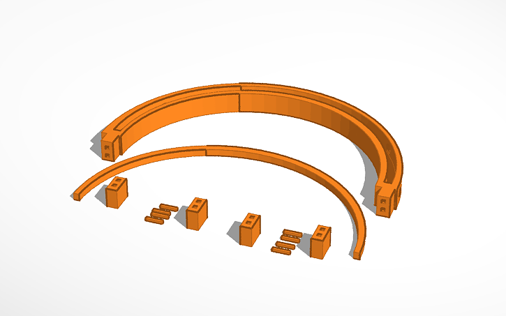 3D design Headset Headband CAD Model- Complete! - Tinkercad
