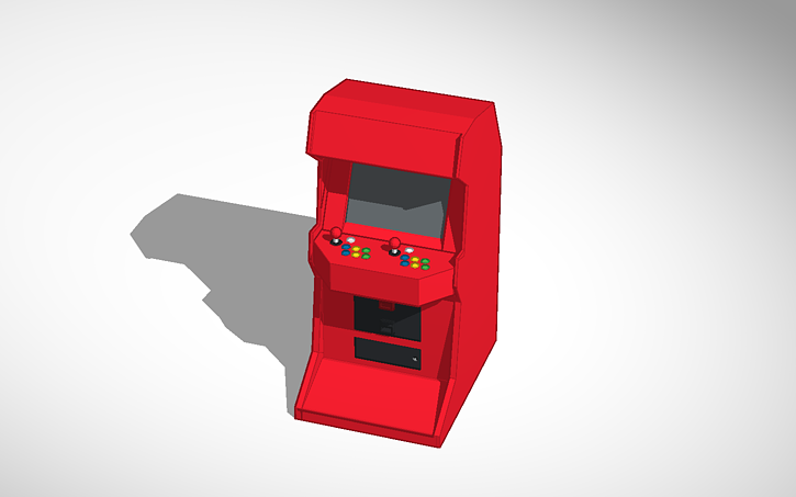 3D design Arcade Cabinet - Tinkercad