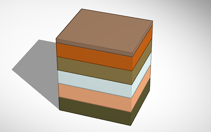 3D design THAO ANH - Layers of Sedimentary rock - Tinkercad