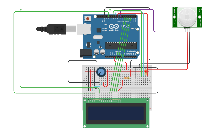 Circuit design Arquitectura PC2 Ejercicio 3 - Tinkercad