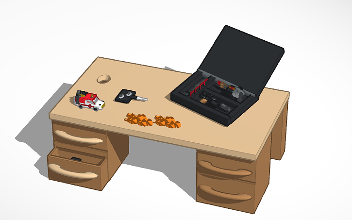 3D design desk - Tinkercad