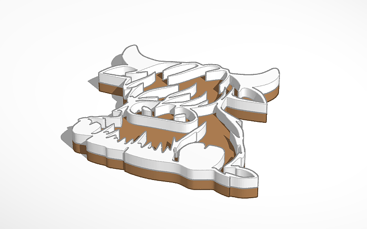 3D design highland cow - Tinkercad