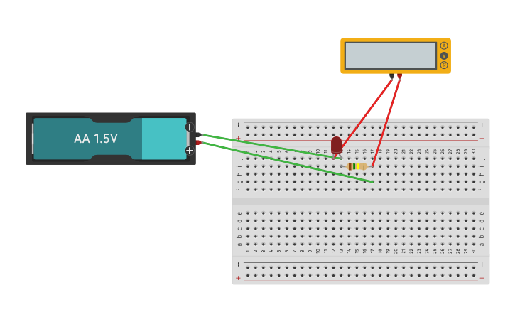 Circuit design Díode led 2 - Tinkercad