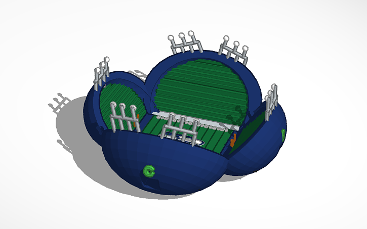 3D design seahawks stadium - Tinkercad