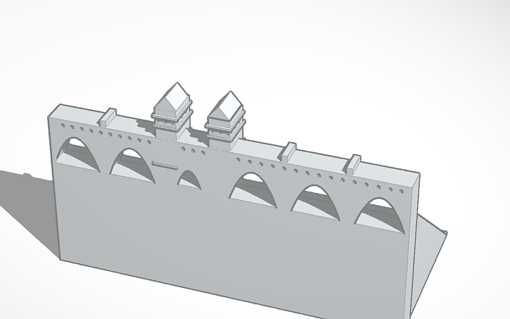3D design Dam - Tinkercad