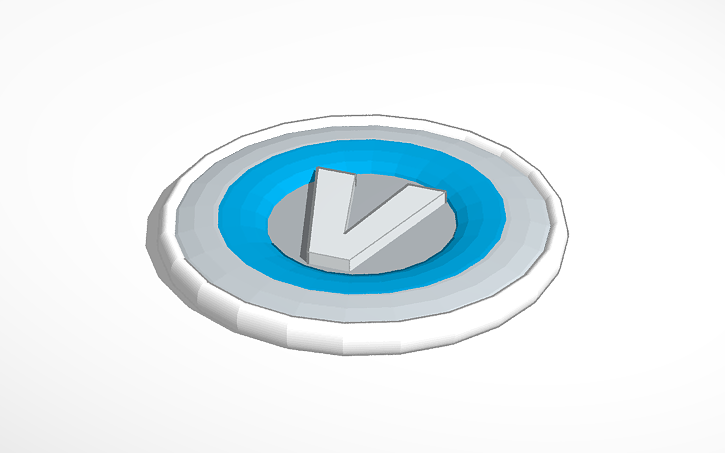3D design V-Buck - Tinkercad