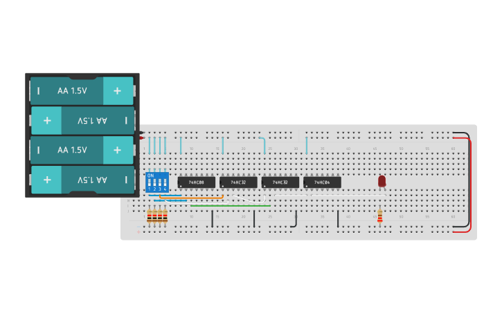 Circuit design Ana Lucía Peña - Compuertas lógicas | Tinkercad