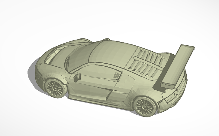 3D design audi R8 - Tinkercad