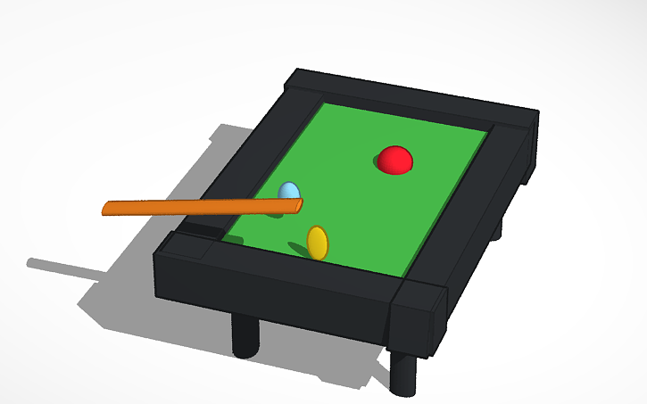 3D design Billiard Table - Tinkercad