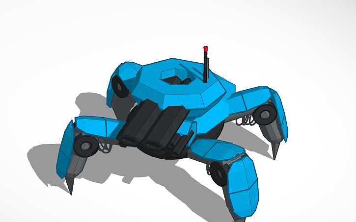 3d Design Copy Of Spider Robot Tinkercad
