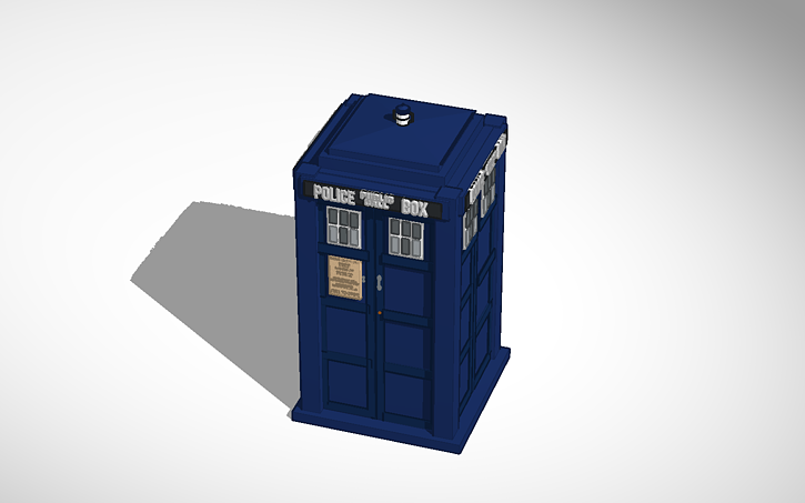 3D design TARDIS | Tinkercad