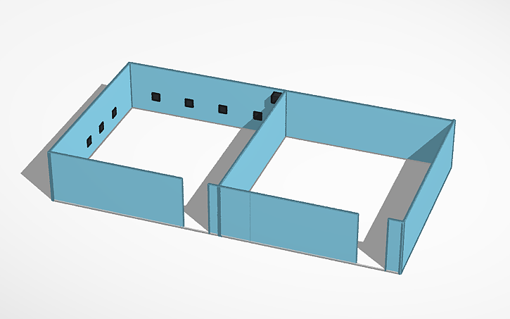 3D design red LAN con Switch - Tinkercad