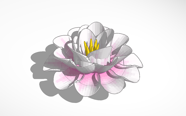 3D design flower - Tinkercad