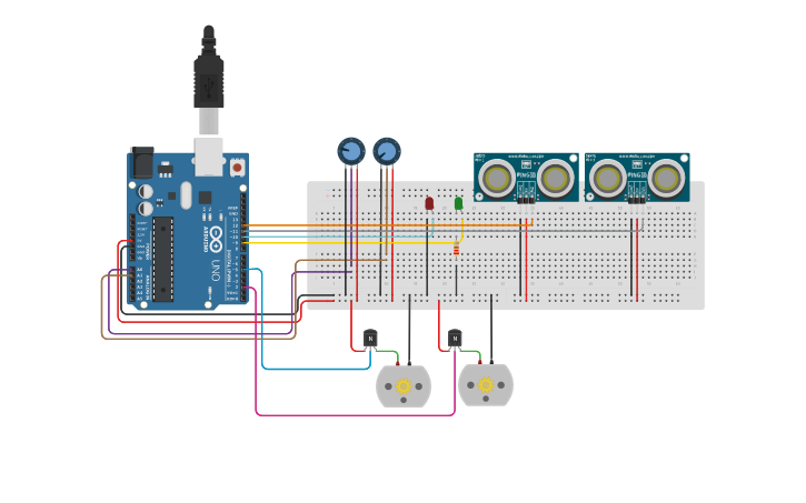 Circuit design AUTOMATIC PESTICIDE SPRAYER - Tinkercad
