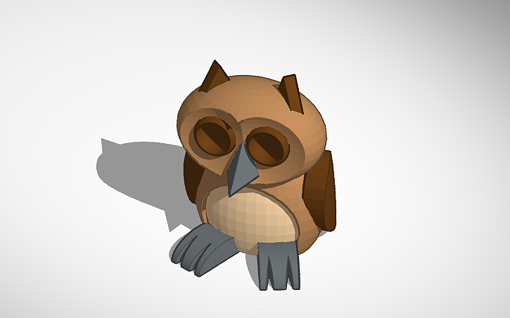 3D design Owl - Tinkercad