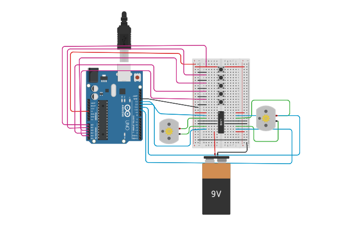 Circuit design Robot | Tinkercad