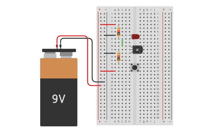 Circuit design NOT Gate | Tinkercad