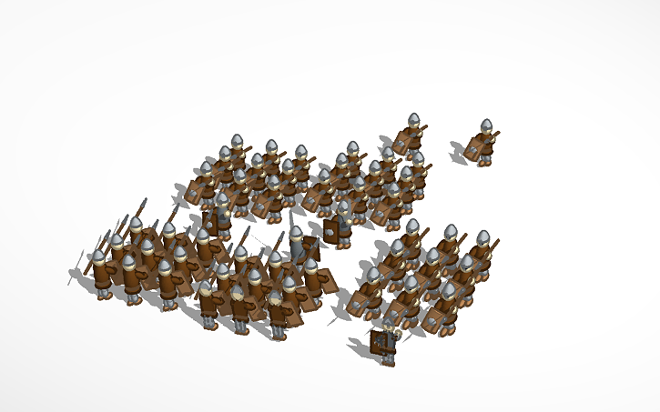 3D design genesis army - Tinkercad