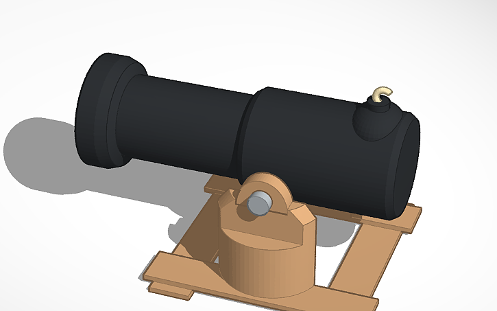 3D design cannon - Tinkercad