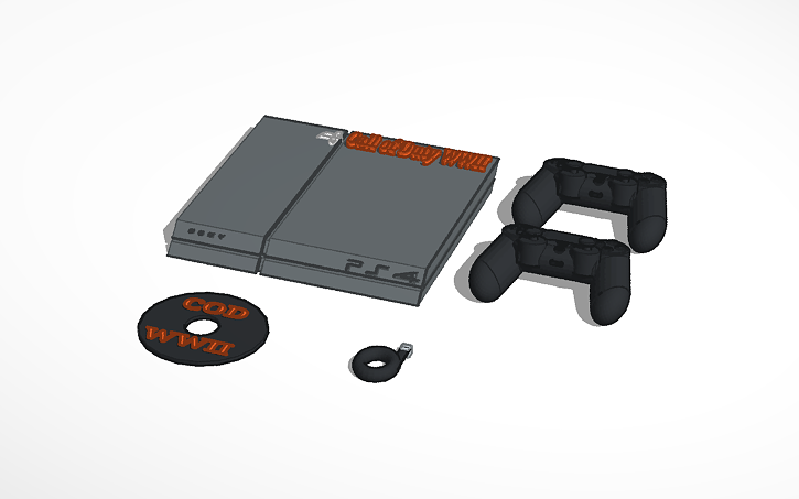 3D design PS4 | Tinkercad