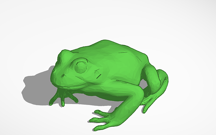3D design frog - Tinkercad