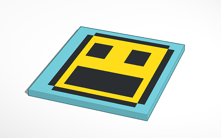 3D design Pixel Art(Horror?Noob's Face)Roblox - Tinkercad