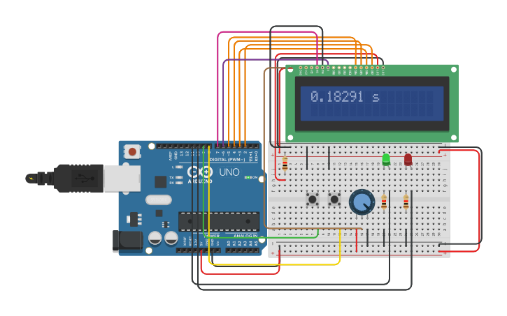 Circuit Design Секундомер Tinkercad