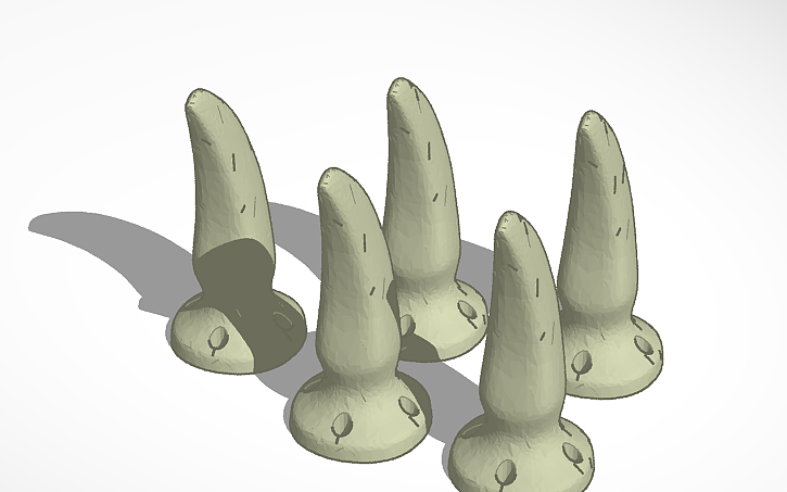 3D design fursuit claw - Tinkercad