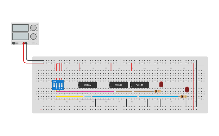 Circuit design Problem Statement(wrong circuit) | Tinkercad