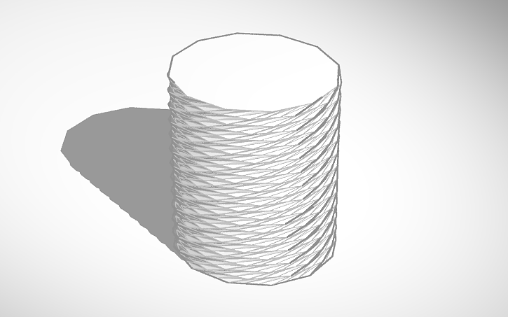 3D design Single wall lantern shade - Tinkercad