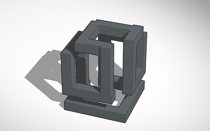 3D design infinity cube - Tinkercad