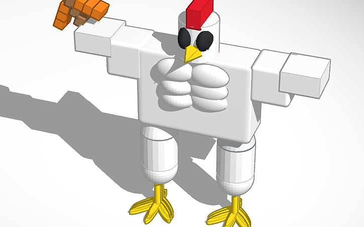 3D design chicken - Tinkercad
