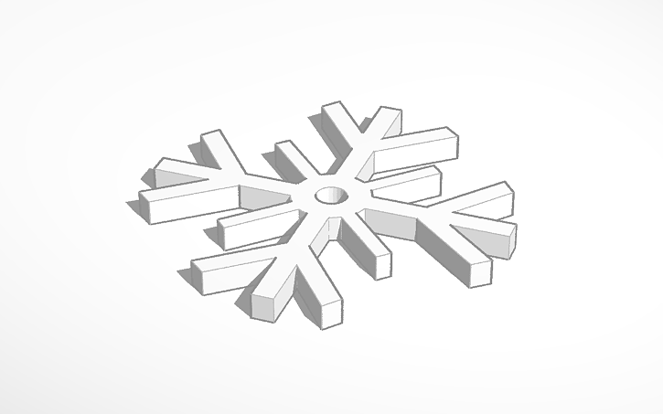 3D design Snowflake - Tinkercad