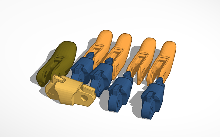 3D design fingers - Tinkercad