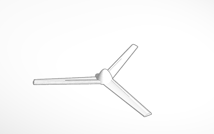 3D design Windmolen wieken 4 - Tinkercad