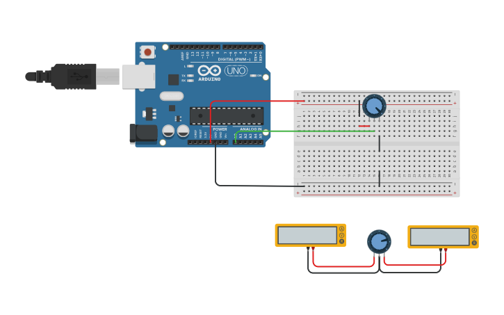 Circuit Design Potentiometer Tinkercad