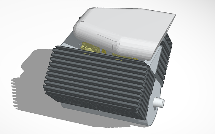 3D design V4 engine - Tinkercad