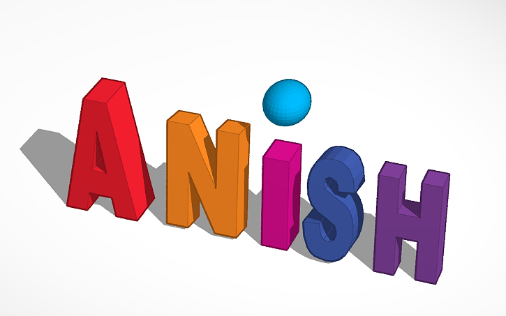 3D design anish - Tinkercad