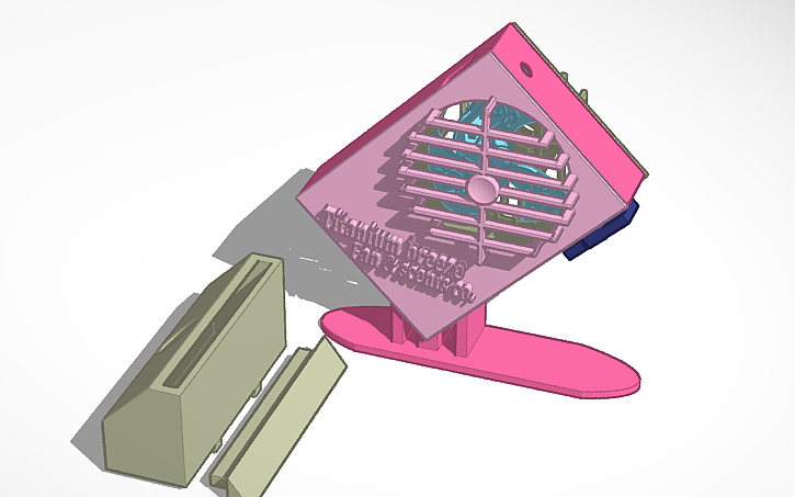 3D design Air freshener/ desk/ handheld fan - Tinkercad