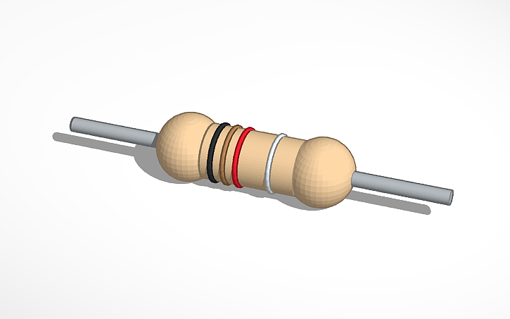 3d Design Resistor Tinkercad