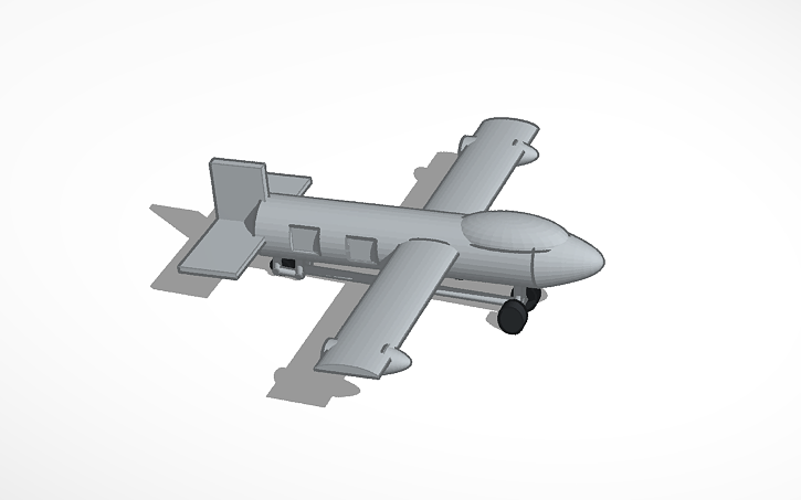 3D design Airplane - Tinkercad