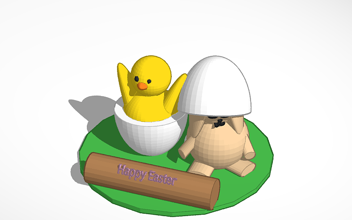 3D design easter gift - Tinkercad