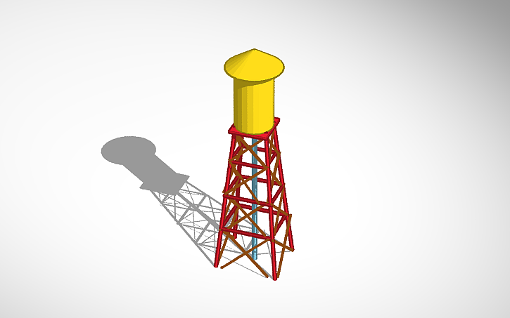 3D design Water Tower Sample | Tinkercad